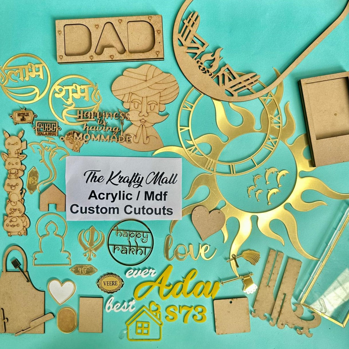 Acrylic/ mdf Cutouts custom