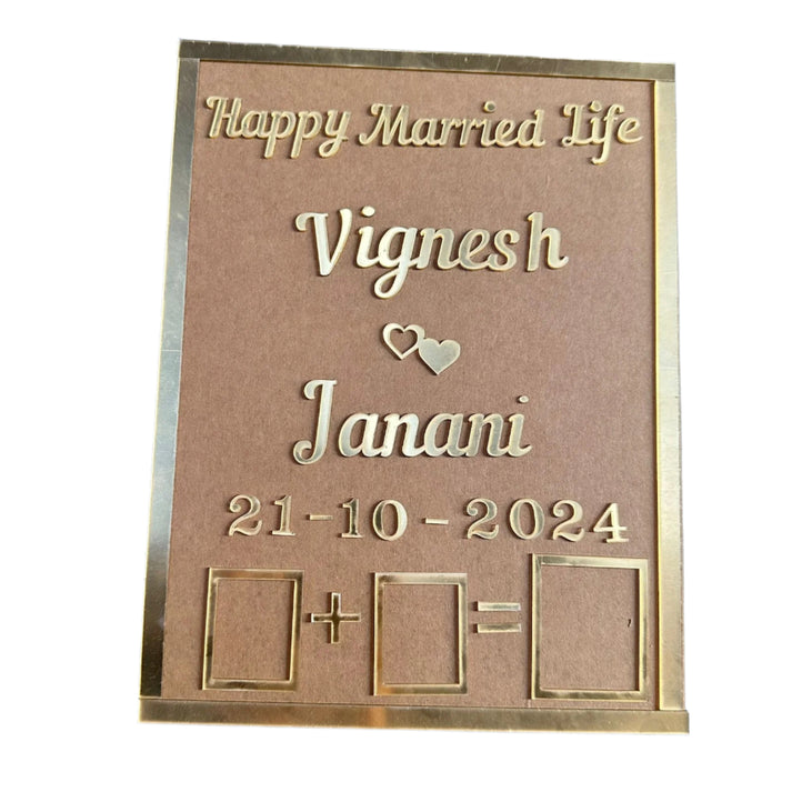 Couple frame with fingerprint