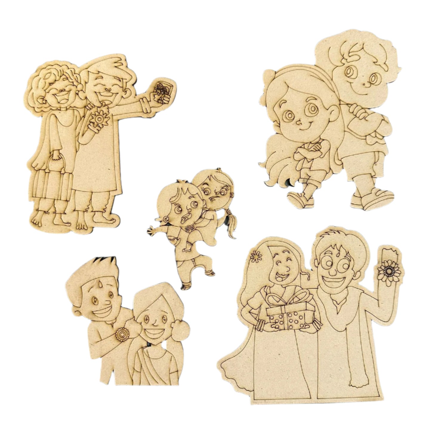 Premark rakhi mdf combo set of 5