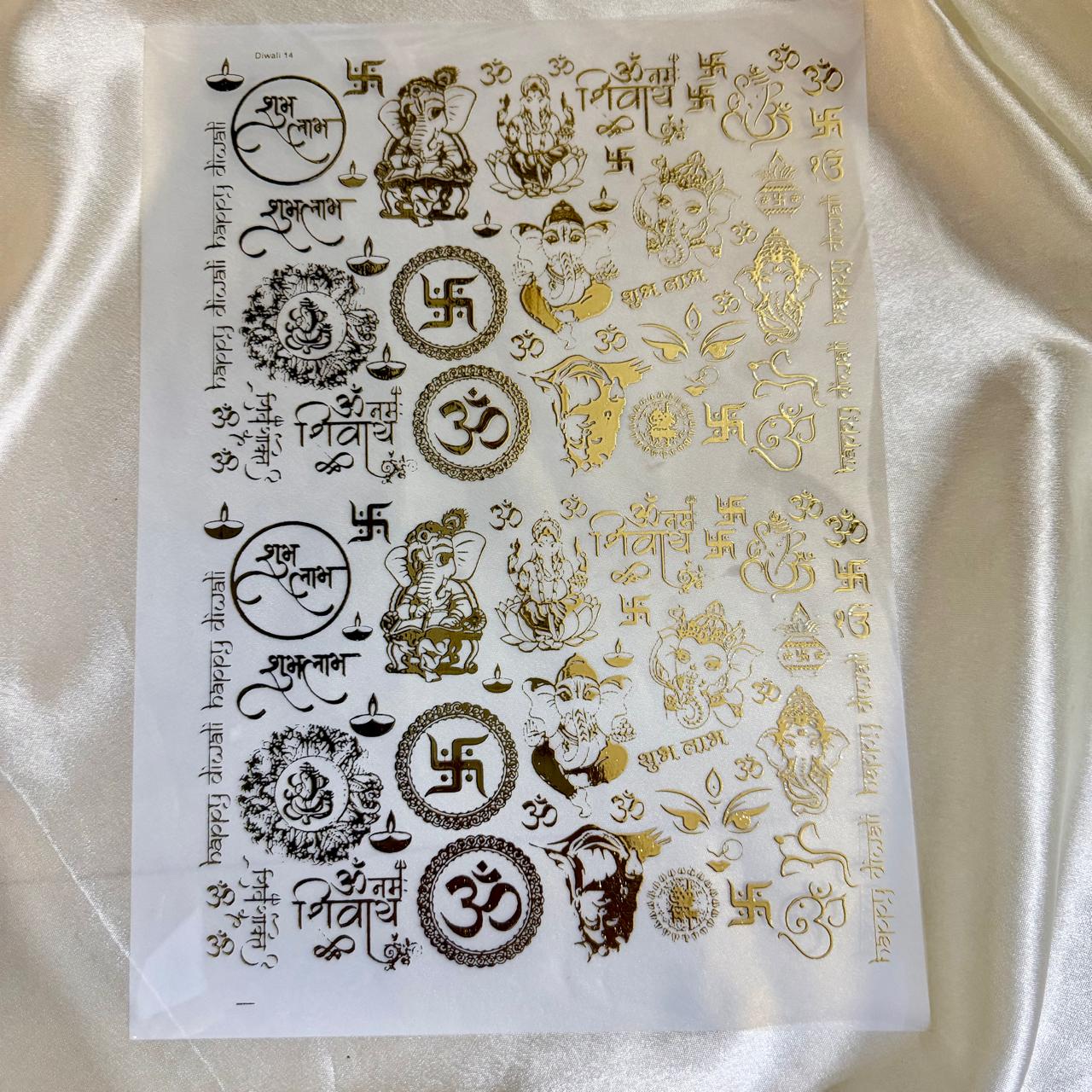 Mix god metal insert sheet A4