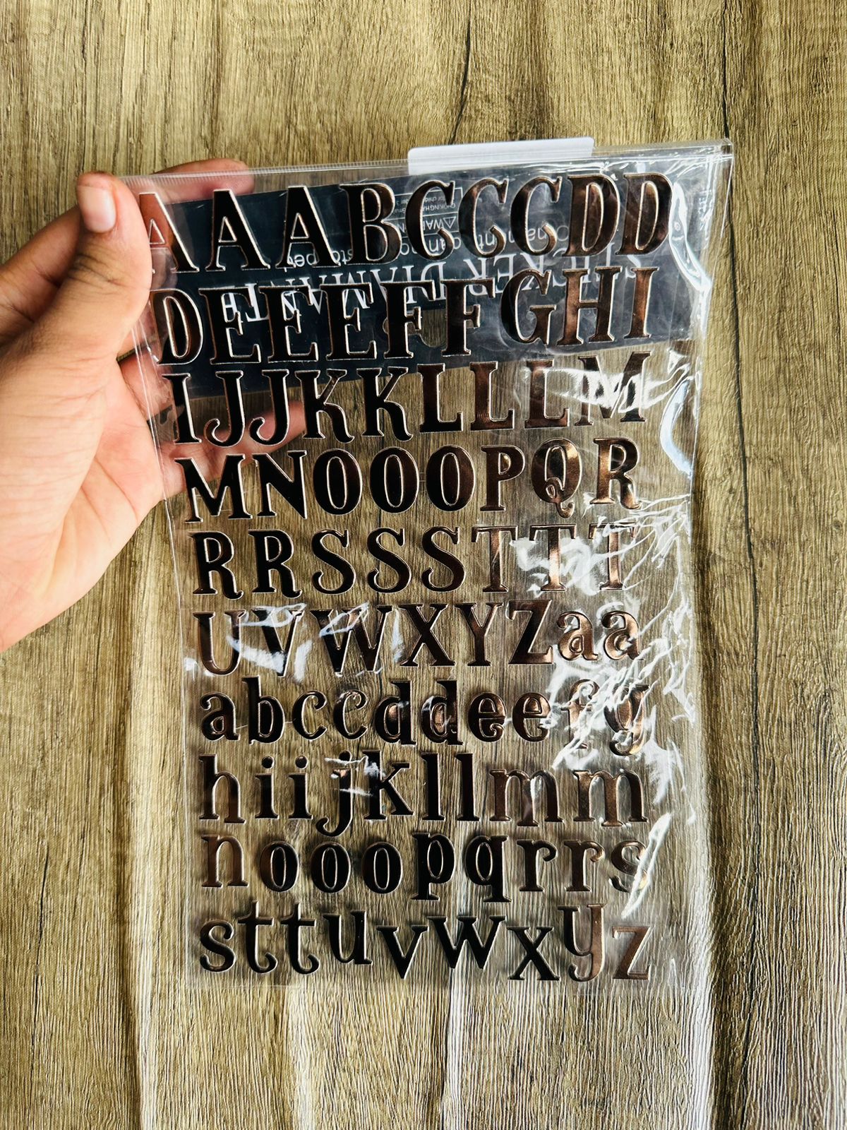 Metallic alphabet sticker sheet – The Krafty Mall