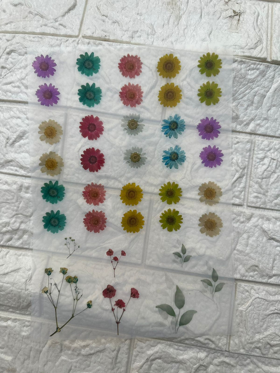 Mix daisy flower insert sheet – The Krafty Mall